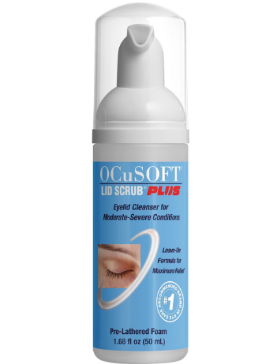 OCuSOFT LID SCRUB PLUS FOAM 50ML. สูตรไม่ต้องล้างออก อ่อนโยนปลอดภัยต่อดวงตา